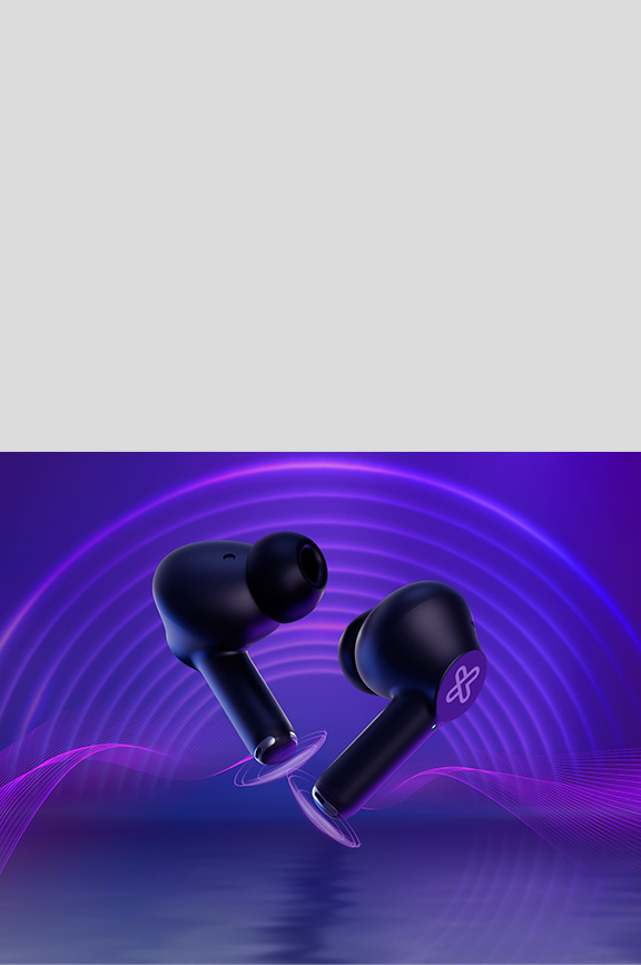 EdgeBuds | Audífonos TWS con cancelación activa de ruido y micrófono ENC - KTE-755 | Klipxtreme