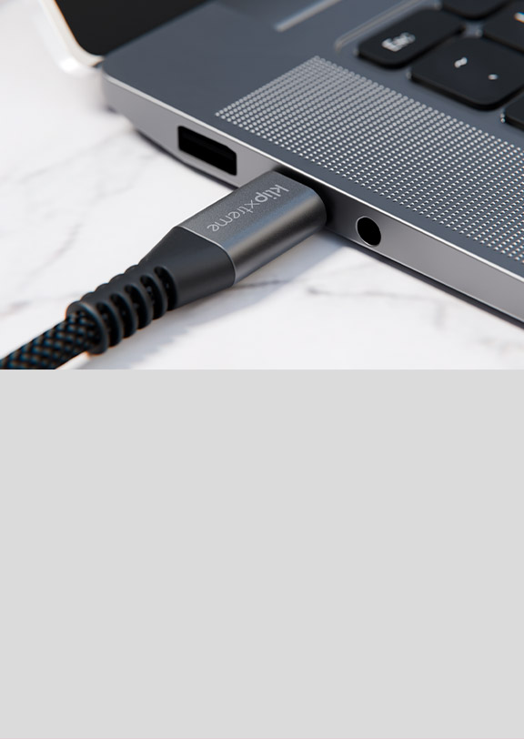 PowerGo 650 | Cable USB-C ® PD 3.1 100W 10Gbps - KAC-650-10FT | Klipxtreme