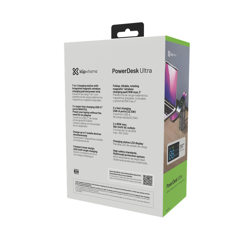 PowerDesk Ultra | Plataforma de carga inalámbrica con estación 7 en 1 ...