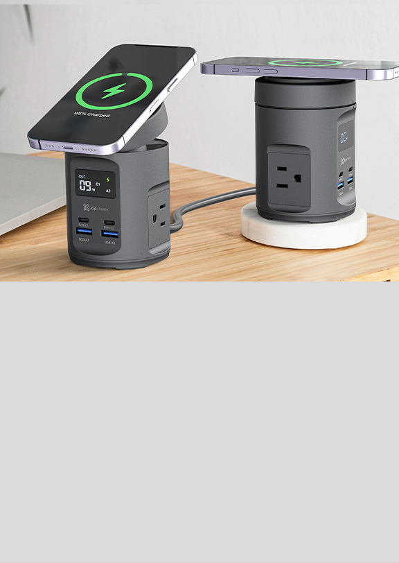 PowerDesk Ultra | Plataforma de carga inalámbrica con estación 7 en 1 ...