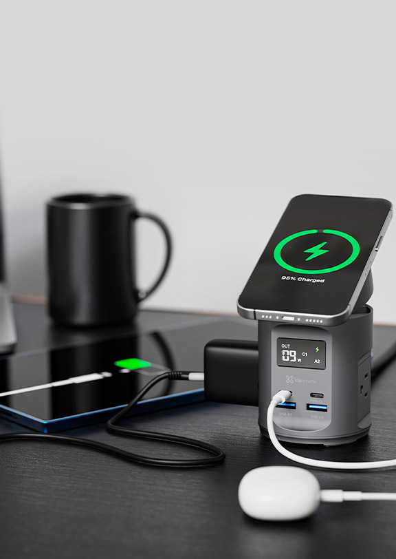 PowerDesk Ultra | Wireless charging pad with 7-in-1 charging station ...