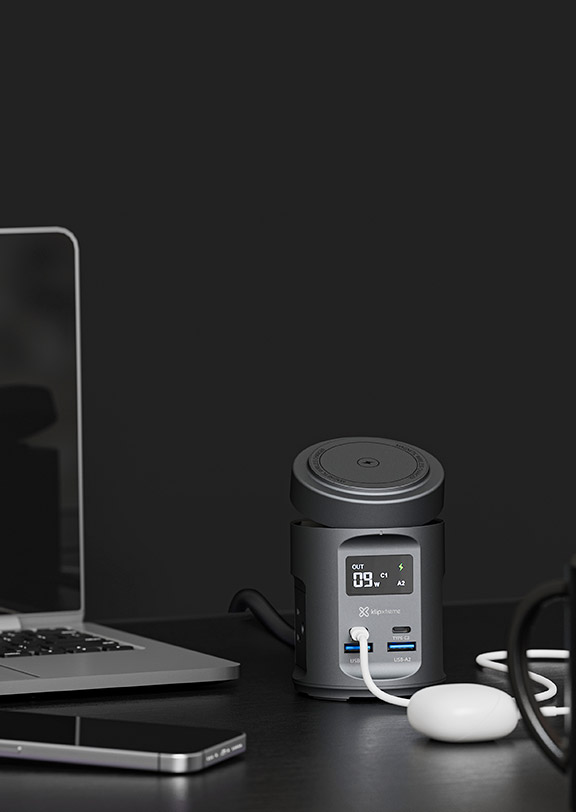 PowerDesk Ultra | Plataforma de carga inalámbrica con estación 7 en 1 ...