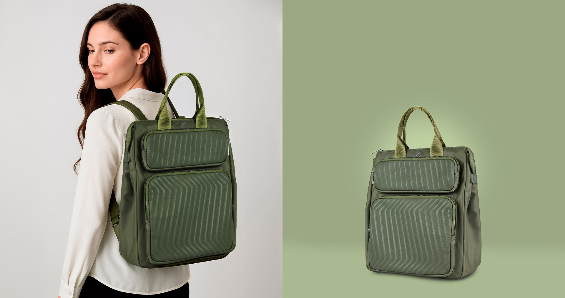 Eva backpack | Shopper backpack with laptop pocket - KNB-750 | Klipxtreme