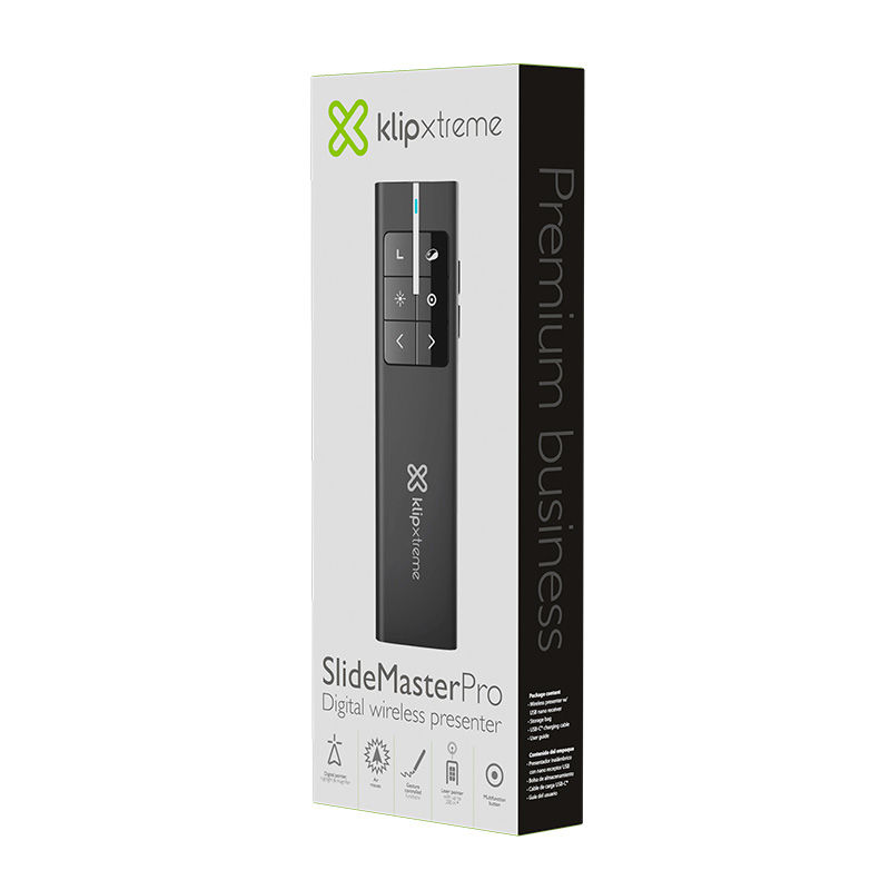 SlideMaster Pro | Presentador inalámbrico digital - KPP-500 | Klipxtreme