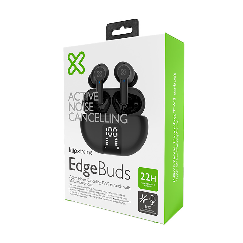 EdgeBuds | Active Noise Cancelling TWS earbuds with ENC microphone - KTE-755 | Klipxtreme